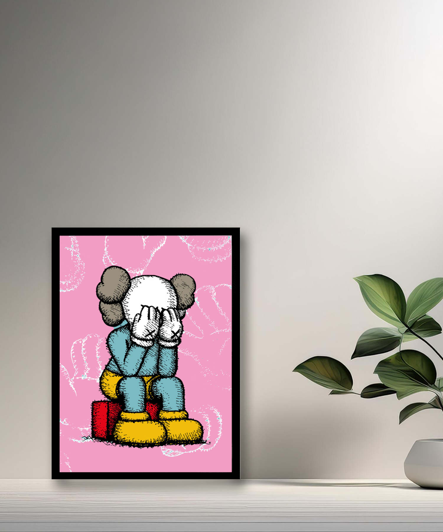 Poster Kaws pixel