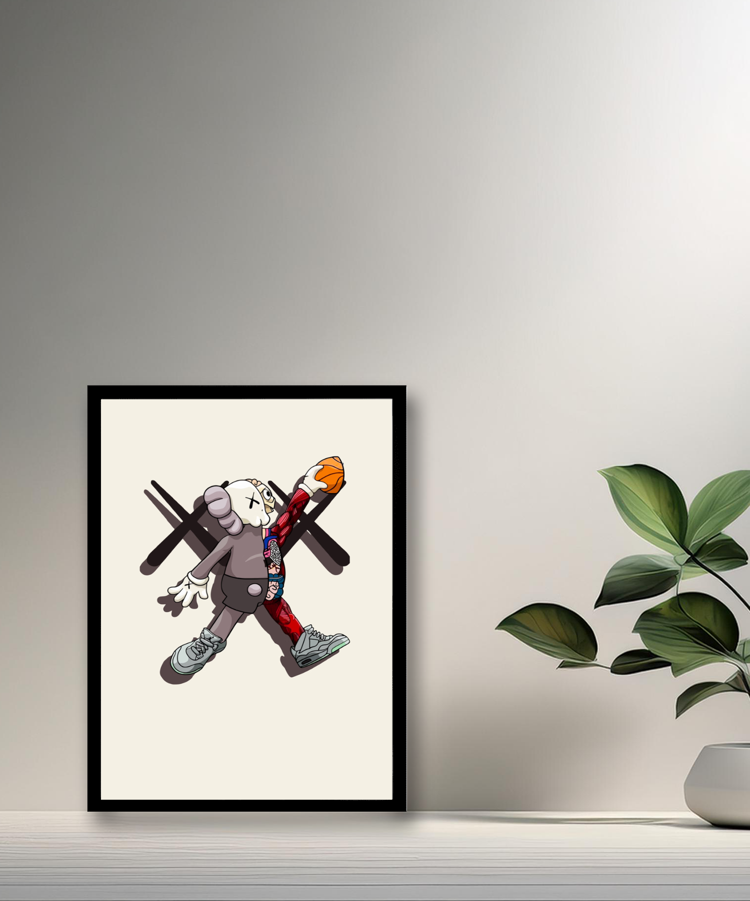 Poster Kaws football américain